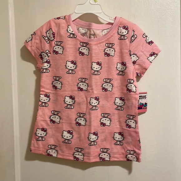 Hello Kitty | Shirts & Tops | Nwt Hello Kitty Allover Pink Tee Girls 6x ...